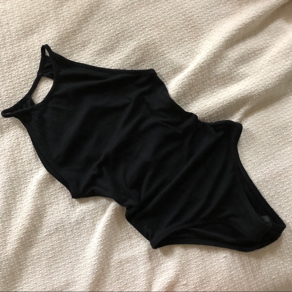 Divided | Tops | Hm High Neck Ribbed Open Back Bodysuit | Poshmark